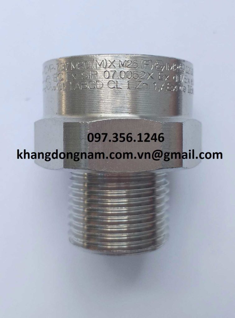 Adaptor CMP 737 M20xM25, CMP 787 M20 (male) x M20 (Female) - Khang Đông Nam