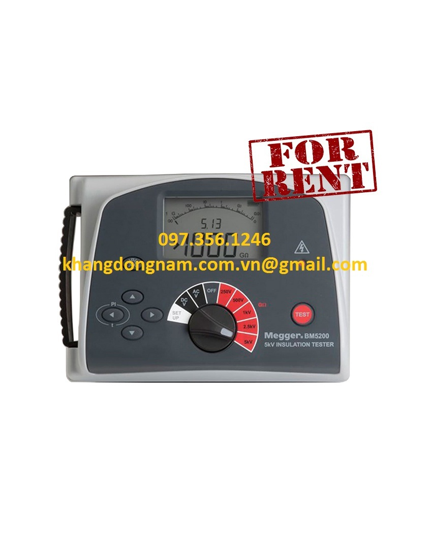 Cho Thuê Máy Đo Điện Trở Megger BM5200 - Khang Đông Nam